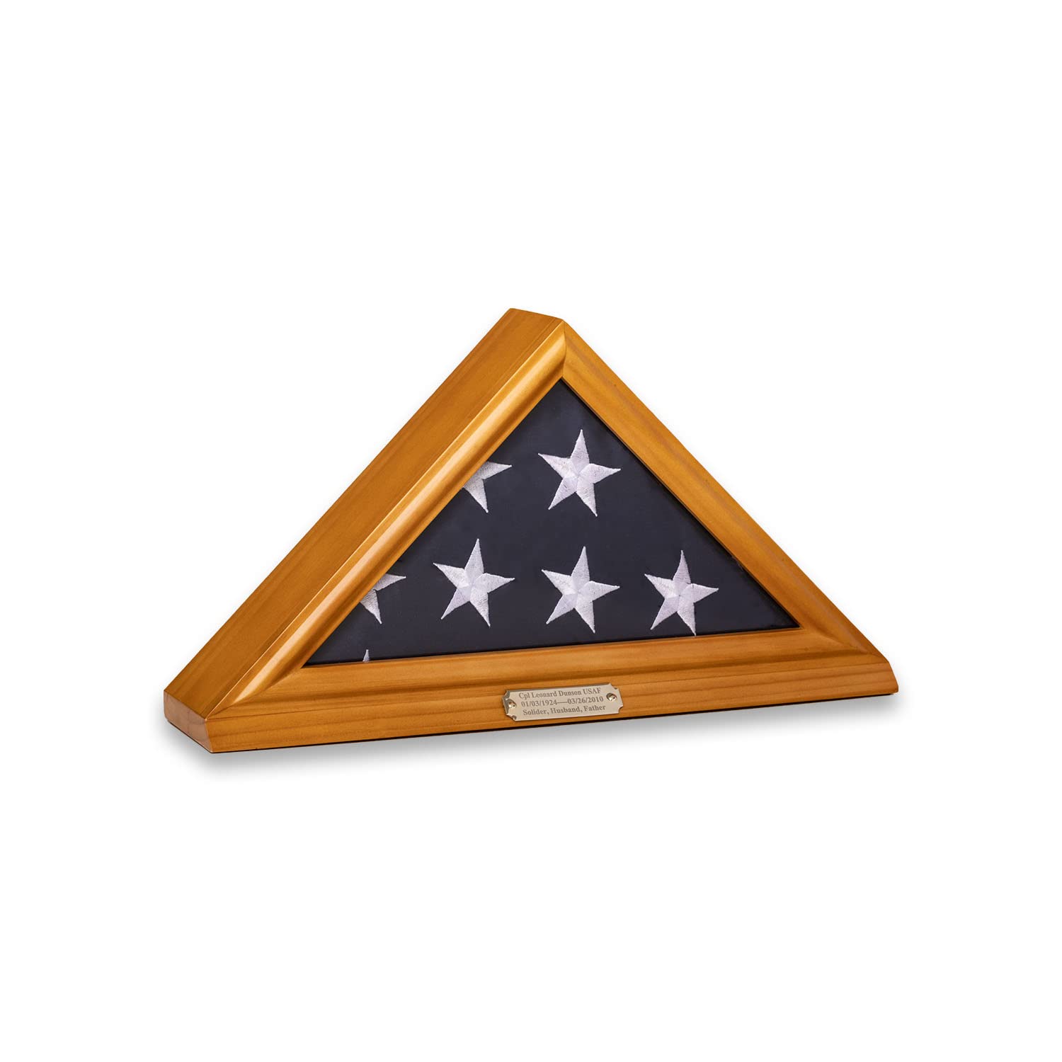 Amazon.com - Bey-Berk Custom Personalized Solid Wood Triangle Glass ...