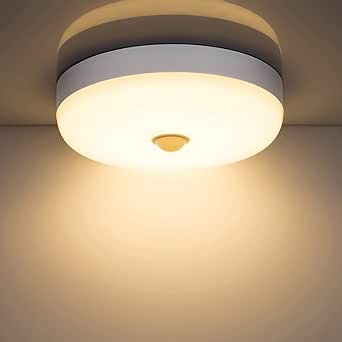 Combuh LED-taklampa med rörelsedetektor inomhus, rund taklampa, 15 W, 3 ...