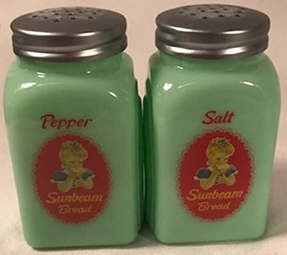 Amazon.com | Jade Glass with Sunbeam Bread (Salt n Pepper): Beer Glasses