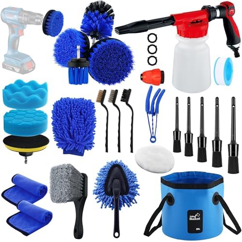 Amazon.com: Car Detailing Kit, 25PCS Car Cleaning Kit Interior, Car ...