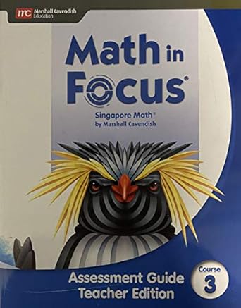 Buy Assessment Guide Course (Math in Focus, 3) Book Online at Low Prices in India | Assessment ...