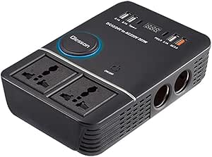 Amazon.com: ihreesy Car Power Inverter,200W Car Plug Outlet Adapter ...