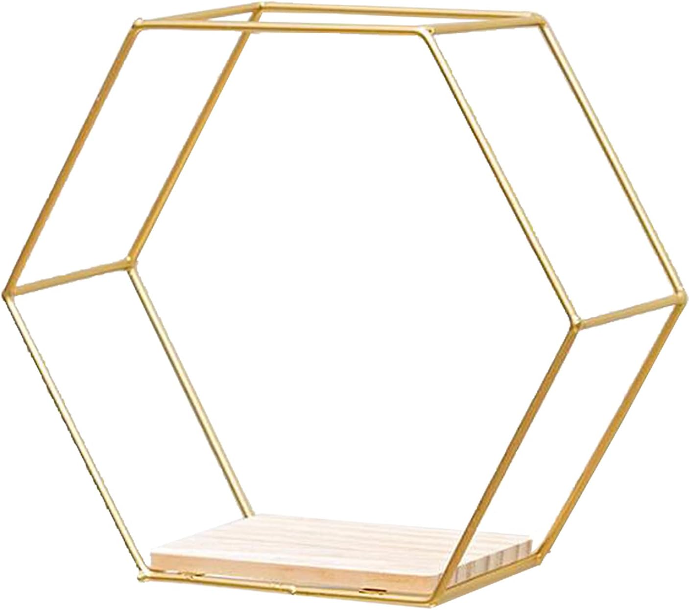 Amazon.com: SFTYUFS Floating Shelves Wall Mounted Floating Hexagon ...