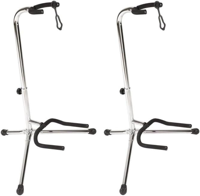 Amazon.com: Proline Guitar Stand (2 Pack) Chrome : Musical Instruments