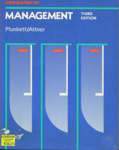 Introduction to management: Plunkett, W. Richard: 9780534917562: Amazon ...