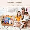 Amazon.com: Woodtoe Montessori Bookshelf for Kids, Natural Wood ...