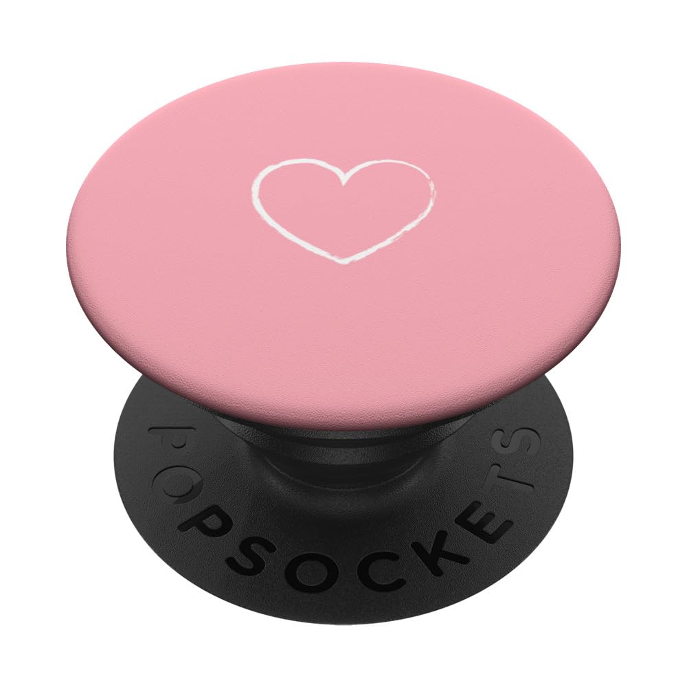 Amazon.com: Heart Light Pink PopSockets Adhesive PopGrip : Cell Phones ...