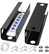 Amazon.com: Yecaye 2 Pack Cable Management Under Desk, 31.5 in Under ...