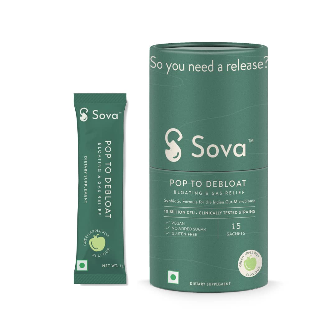 Sova Pop To Debloat for Men & Women | Prevent Gassiness, Bloating and Discomfort | Clinically ...
