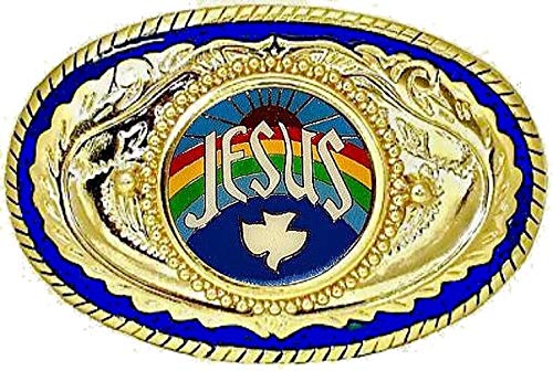Amazon.com: JESUS LORD GOD RELIGION GOLD BELT BUCKLE : Clothing, Shoes ...