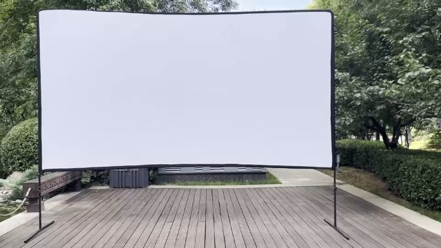 Watch 180 inch projector screen and stand on Amazon Live
