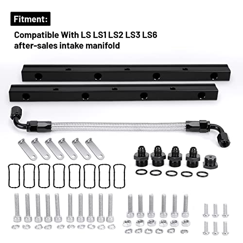 Snapklik.com : Endxedo Billet Fuel Rail Kit Fits LS LS1 LS2 LS3 LS6 ...