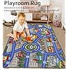 Amazon.com: Kids Rug 3'3" x 5'2" City Life Playmat Area Rug Car City ...