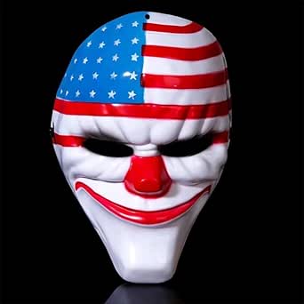 Amazon.com: CABRALIA US Flag Clown Masks Masquerade Party Scary Clowns ...