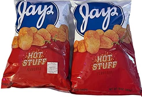 Amazon.com: Jay's Hot Stuff Potato Chips an Iconic Chicago Style taste ...