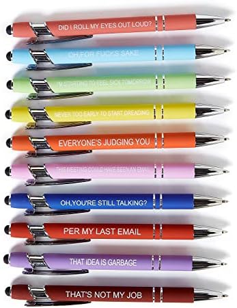 Qilery Employee Appreciation Pens Gifts Black Ink Metal Inspirational ...