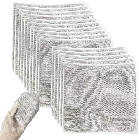 Multipurpose Non-Scratch Scrubbing Wire Dishwashing Rags, Multipurpose ...