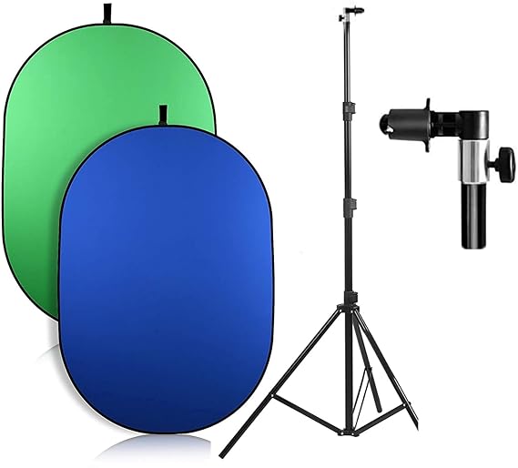VEEPRO 120x180CM/4x6FT. Collapsible Portable Reflector Blue and Green ...