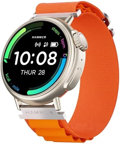 HAMMER Ace 3.0 Bluetooth Calling Smart Watch with Largest 1.85" IPS ...