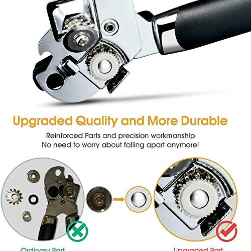 Heavy Duty Stainless Steel Tin Can Opener Cutter Easy Comfy Handle Grip ...