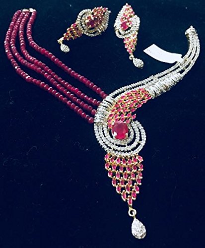Buy Red Base Metal Necklace at Amazon.in