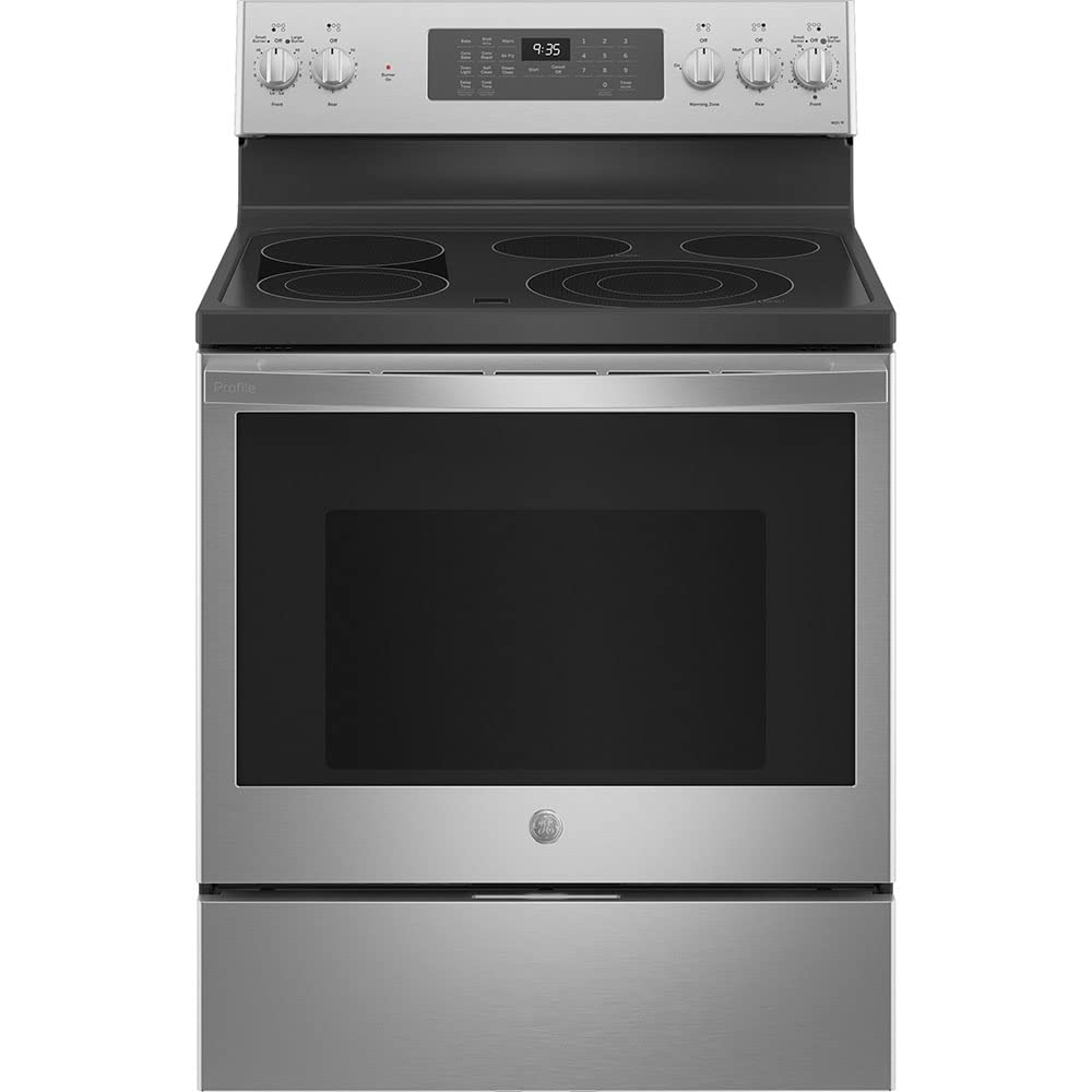 GE PB935YPFS 30 Inch Electric Smart Range with 5 Radiant Elements, 5.3 ...