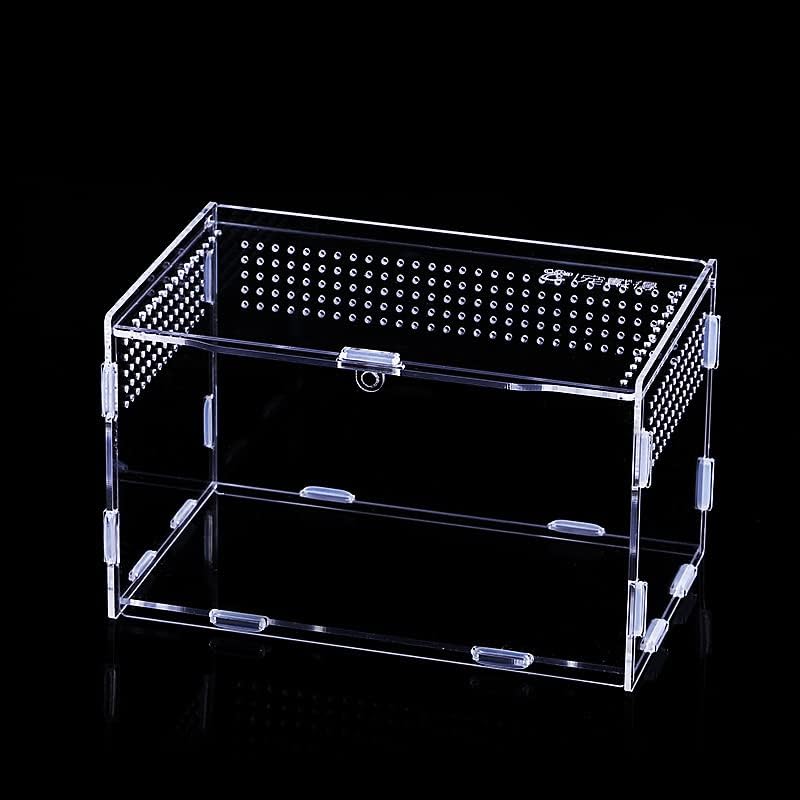 Transparent Reptile Terrarium Box, Insect Feeding Box, Climbing pet ...