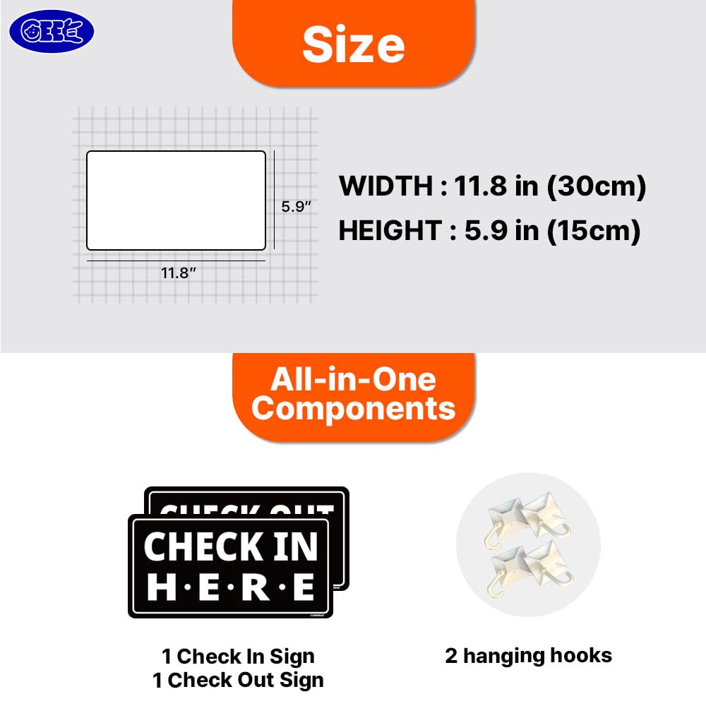 Check Out Here Signs