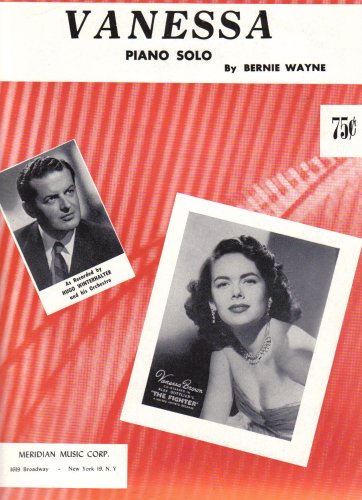 Vanessa - Piano Solo by Bernie Wayne: Bernie Wayne: Amazon.com: Books