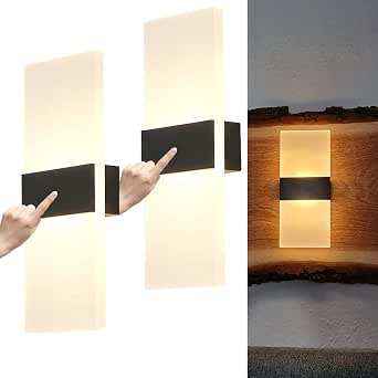 USB Rechargeable Wall Lamp, Cordless Battery Operated Wall Light, LED ...