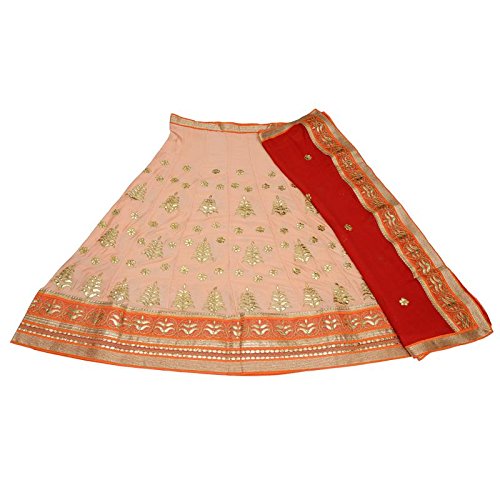 Buy Jaipuri Style Women's Dark Cheeku Color Free Size Banarasi Silk ...