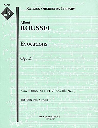 Amazon.com: Evocations, Op.15 (Aux bords du fleuve sacré (No.3)): Trombone 2 part (Qty 2) [A6740 ...