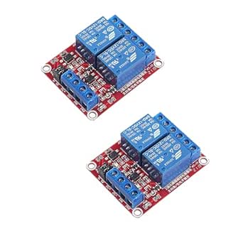 hrsyyl 2pcs DC 12V 2 Channel Relay Module with Isolated Optocoupler ...