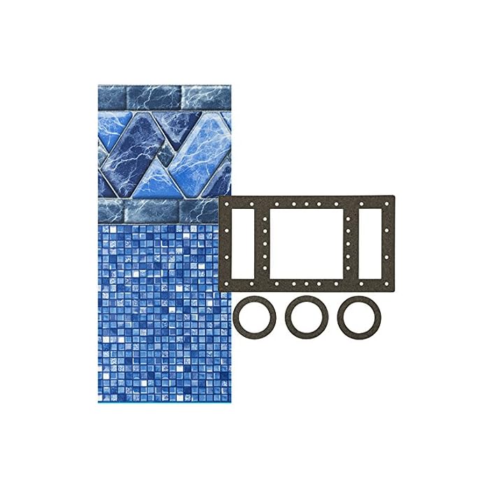 Buy Smartline Stone Harbor 33-Foot Round Pool Liner | UniBead Style ...