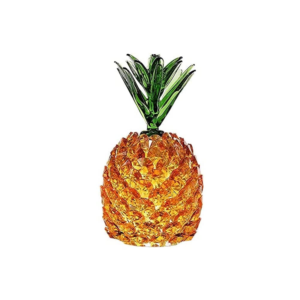 Amazon.com: Crystal Pineapple Figurines, Yellow Pineapple Statues ...