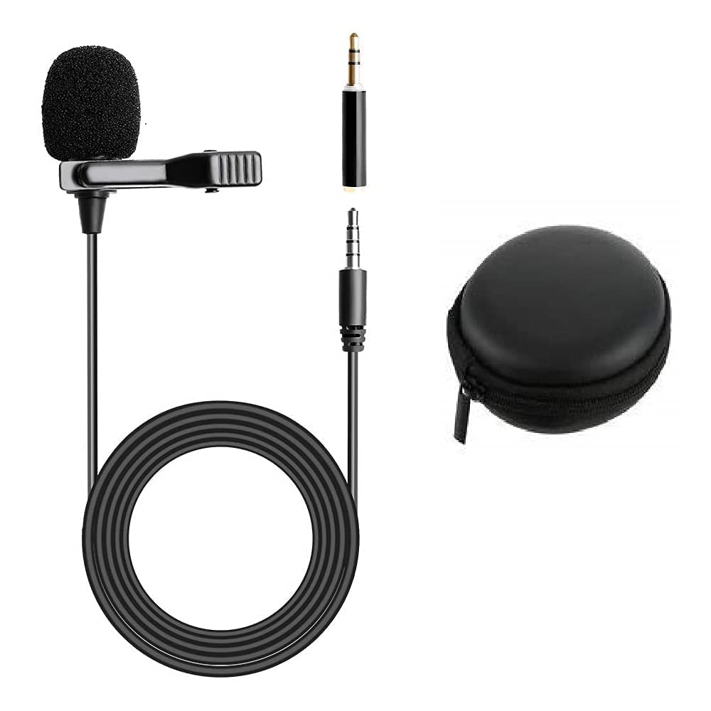 DDLC Mic Lapel Collar Mic Voice Recording Filter Microphone for Singing ...