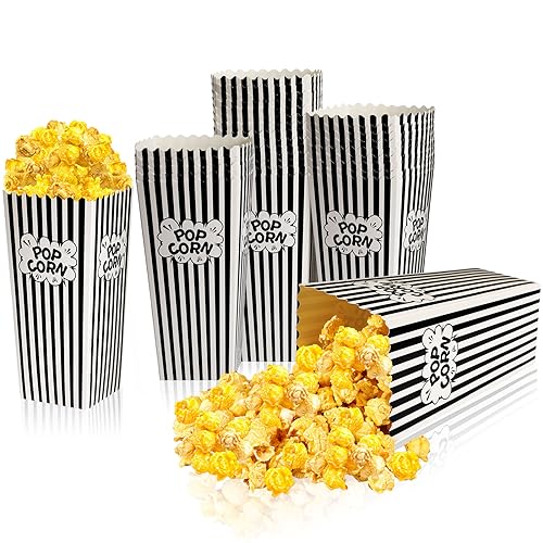 Snapklik.com : Popcorn Boxes, 30 Movie Night Popcorn Paper Buckets 7.88 ...