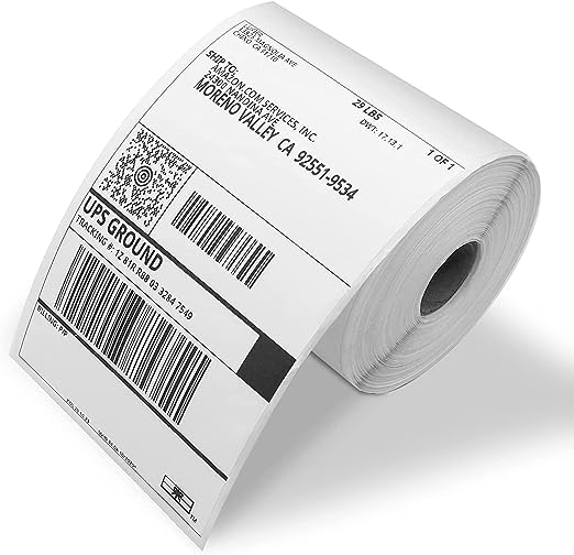 Inkkwood Direct Thermal Shipping Labels for Printing Barcoding ...