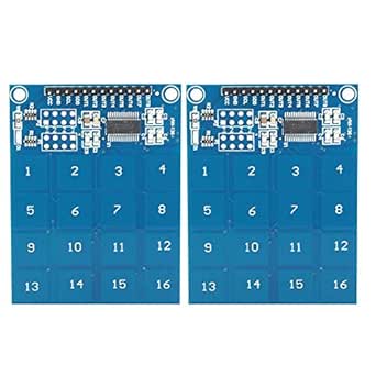 2Pcs Capacitive touch sensor, 2.4V-5.5V Touch switch module, 16 ...