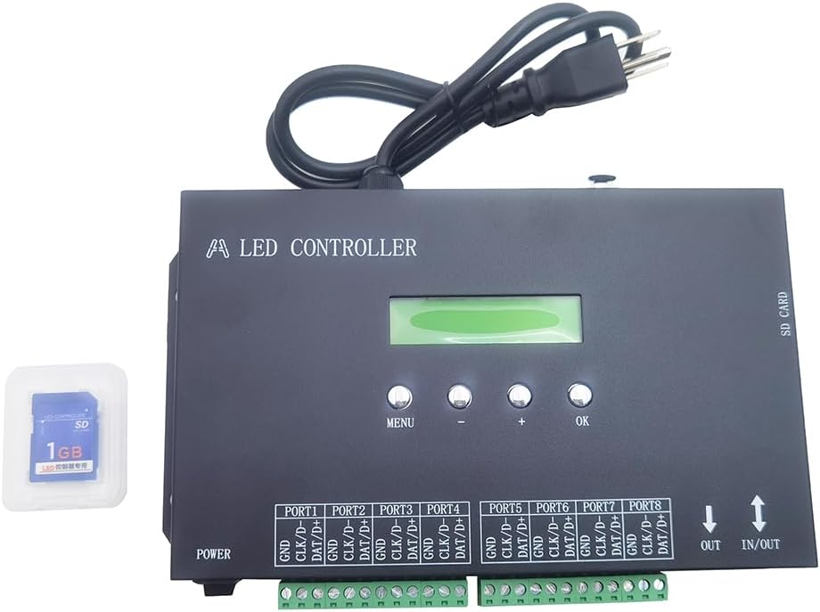 Amazon.com: Vrabocry H807SA 8CH WS2811 WS2812B Art-Net DMX512 SPI LED ...