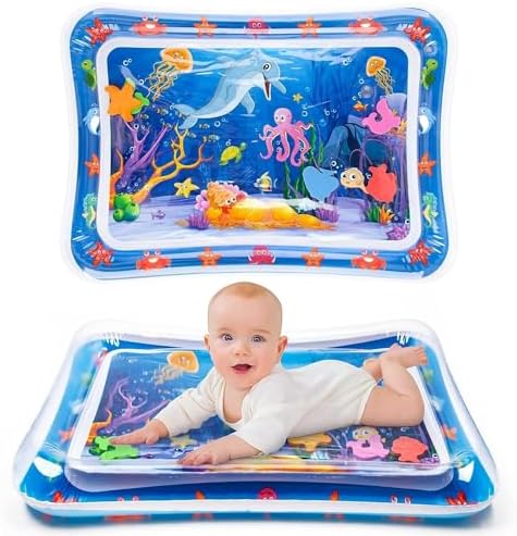 TRU TOYS Baby Water Play Mat for Kids, Tummy Time Inflatable Water Play ...