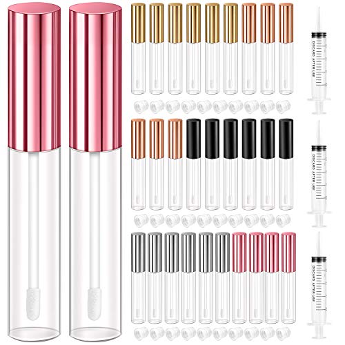 Snapklik.com : KPX 30 Pcs Gloss Tube Containers Bulk 10ml Empty Clear ...