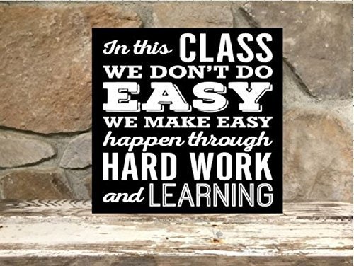 Amazon.com: In this class we don't do easy, we make easy happen through ...