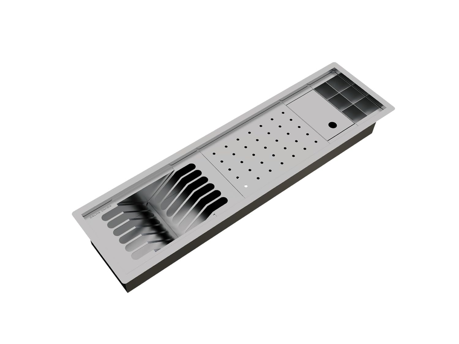 Amazon.com - Calha Umida Stainless Steel Top Mounted Dish Drying Rack ...