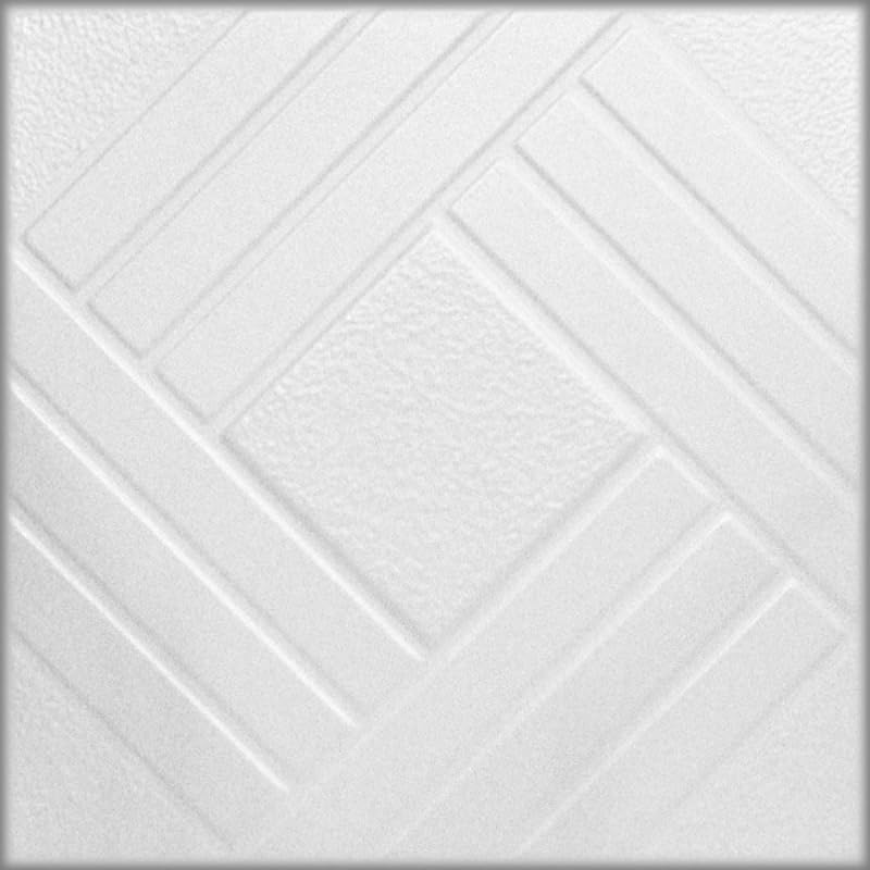 Decorative Ceiling and Wall Panels 2m2 (21.52 sqft) - 8 Panels (White 4 ...