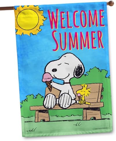 Amazon.com : Flagology.com, PEANUTS®, PEANUTS® Welcome Summer Snoopy ...