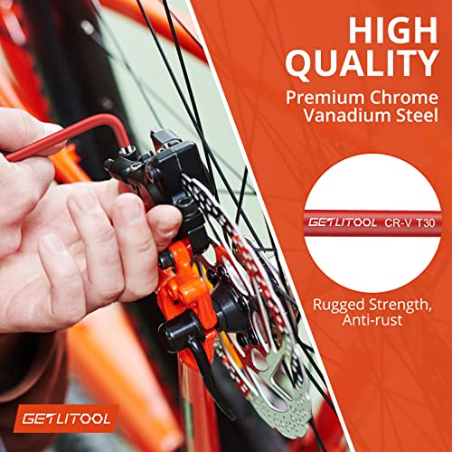 GETLITOOL 9PCS Star Key Set, Metric Star Allen Key Set T10-T50, Star ...