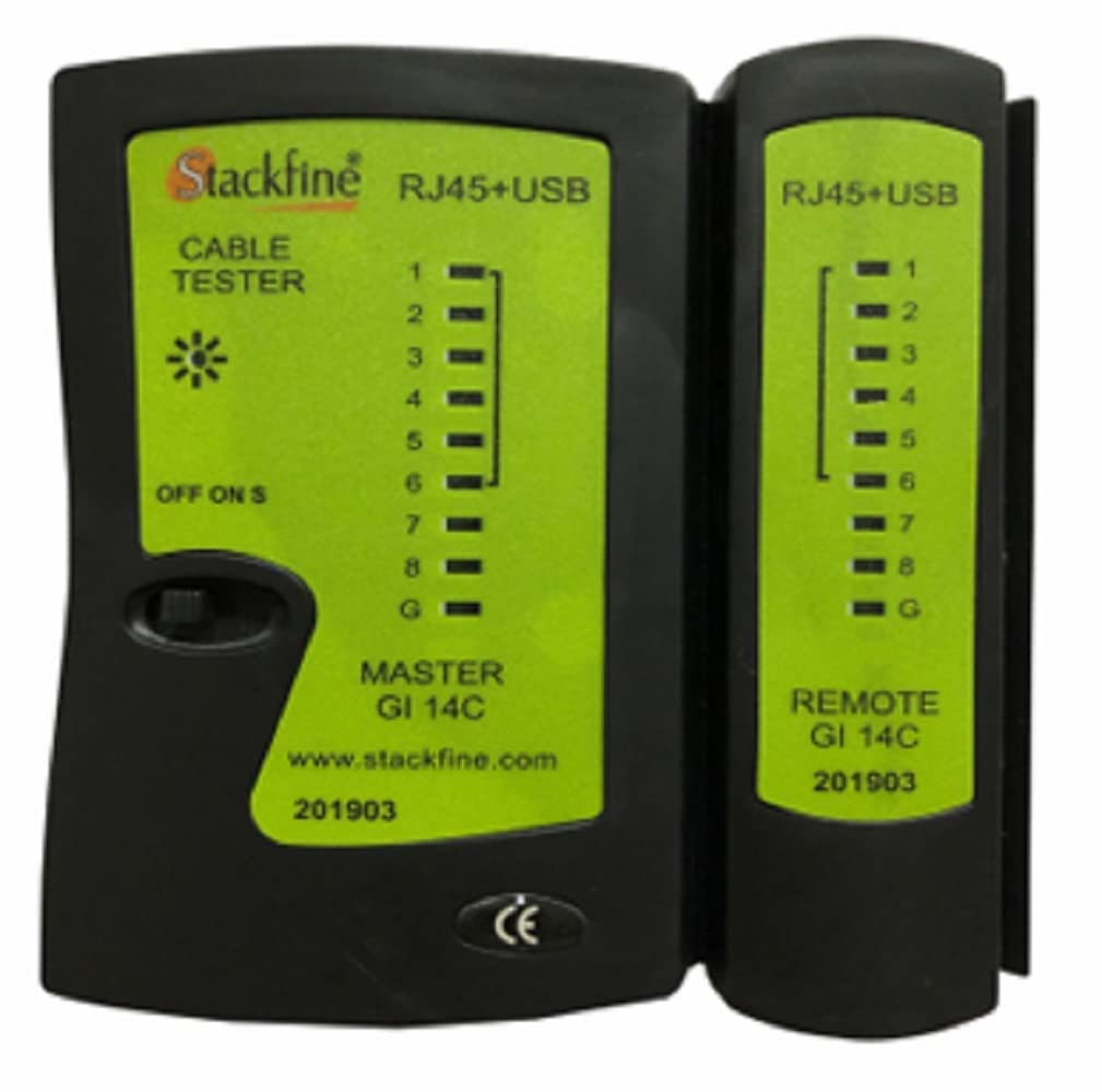 STACKFINE Cable Tester Rj 45 + Usb : Amazon.in: Computers & Accessories