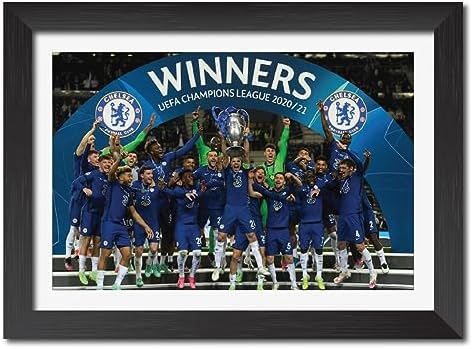 TenorArts Chelsea FC Logo Laminated Poster Framed Painting with Matt ...