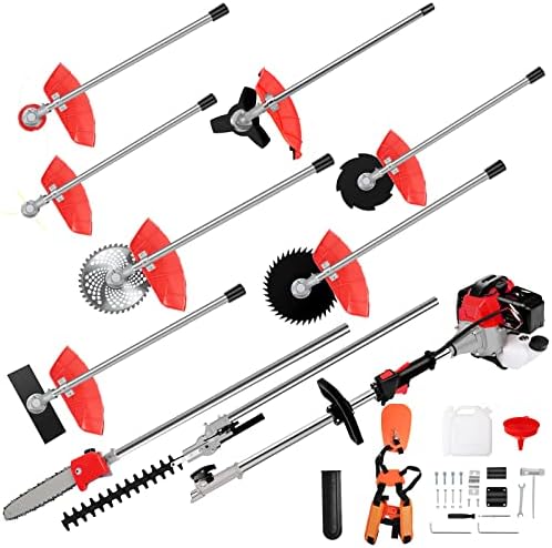 Amazon.com : 52cc 8-in-1 Multi-Functional Trimming Tool with Pole saws ...